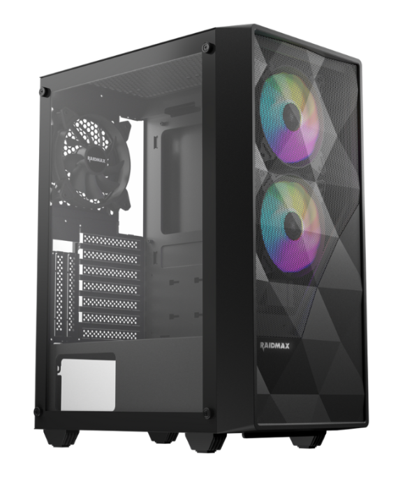 Kuciste Raidmax Meshian X902 Black ARGB, 3x ARGB fan/Window/X902TBF ...