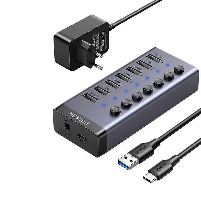 USB Hub 7 port Ugreen CM481 3.0 Tip C DC 12V napajanje | UFORCE.RS