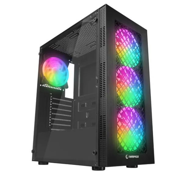 Kuciste Rampage PLAID V1 Mesh Glass 4x12cm Auto RGB | UFORCE.RS